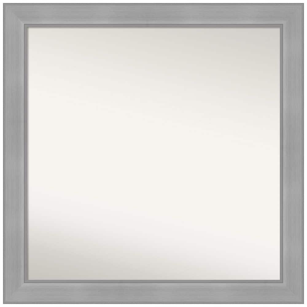 Amanti Art Vista Brushed Nickel 30.25 in. W x 30.25 in. H Non-Beveled ...