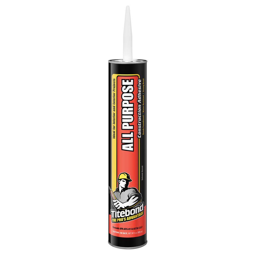 Titebond 28 oz. Solvent-Based All Purpose Construction Adhesive (12 ...
