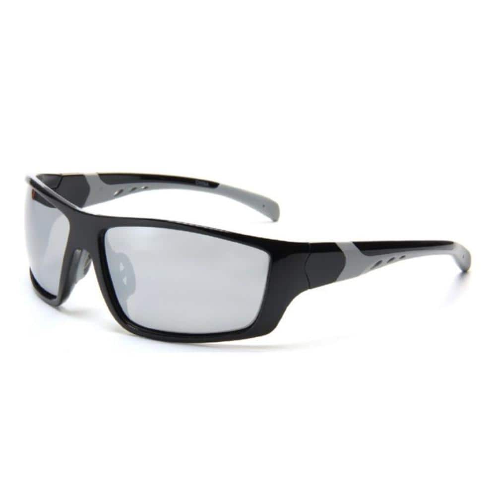 Shadedeye Polarized Sport Black with Gray Accent Mirrored Lens ...