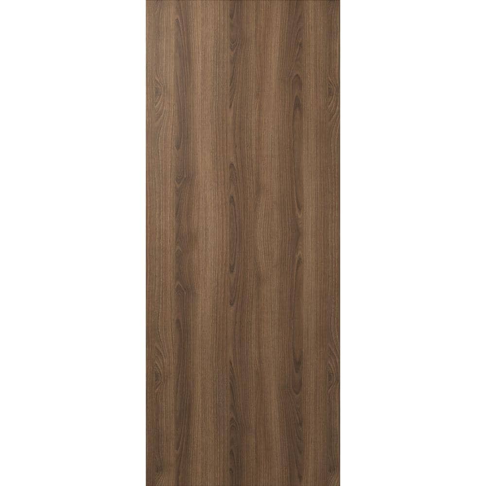 Belldinni Optima 24 in. x 96 in. No Bore Solid Composite Core Pecan ...