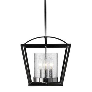 Golden Lighting Mercer 3-Light Black Pendant 4309-3P BLK-SD - The Home ...