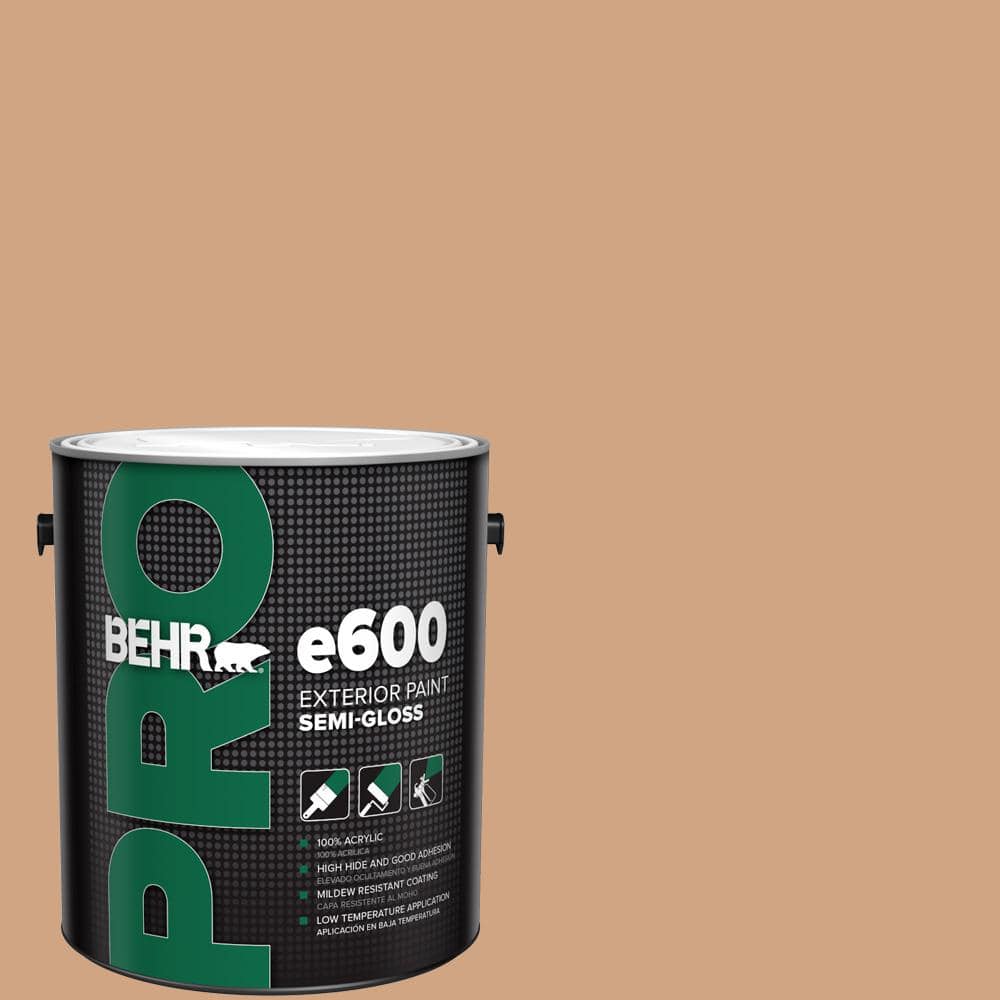 BEHR PRO 1 gal. #260F-4 Sunset Beige Semi-Gloss Exterior Paint PR67301 ...