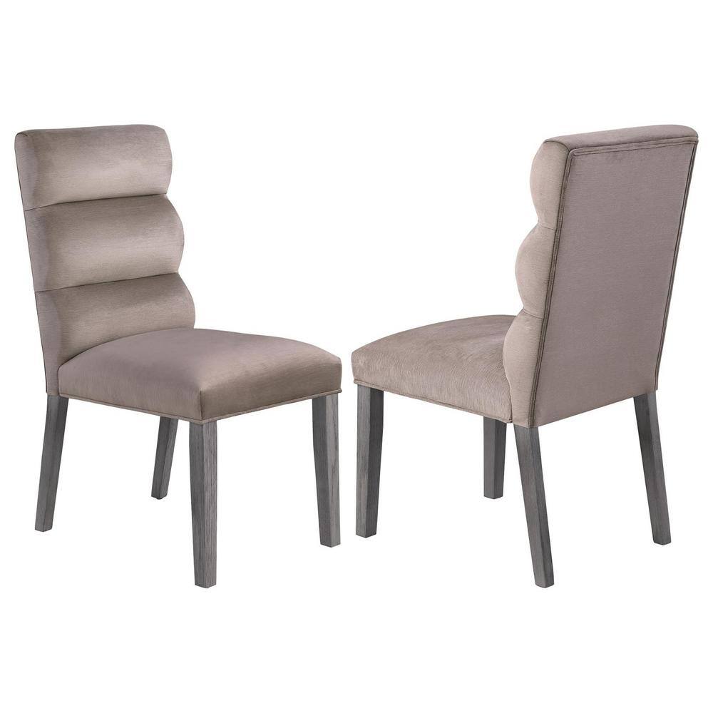 Coaster Carla Ash Upholstered Dining Side Chair (Set of 2) 106684 - The ...