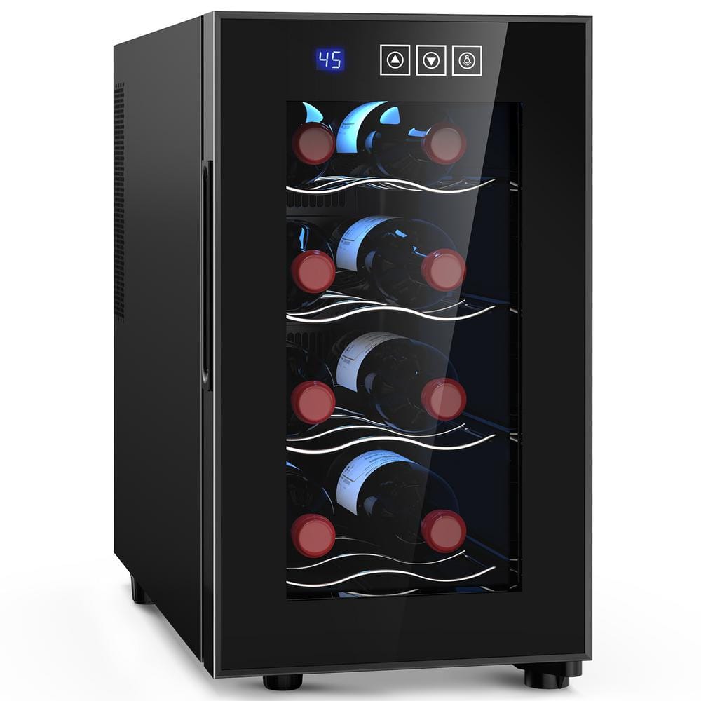 Mojgar Single Zone Cellar Cooling Unit in Black 8-Bottle Freestanding ...