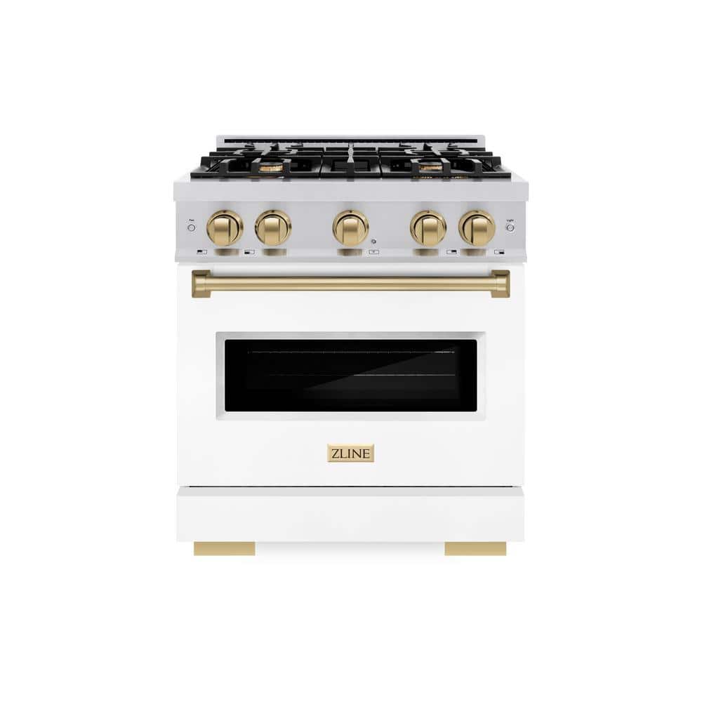 Reviews for ZLINE Kitchen and Bath Classic 30 in. 4-Burner Gas Range ...