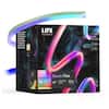 LIFX 16 ft. Smart Wi-Fi RGBW 120V Plug-in/12V Neon Flex Integrated LED ...