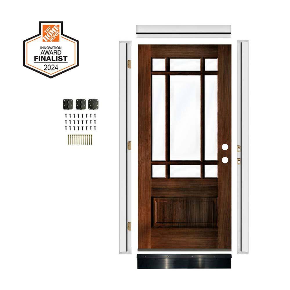 Krosswood Doors DIY RTA KIT 36in.x80in.Prairie Hemlock LeftHand ...