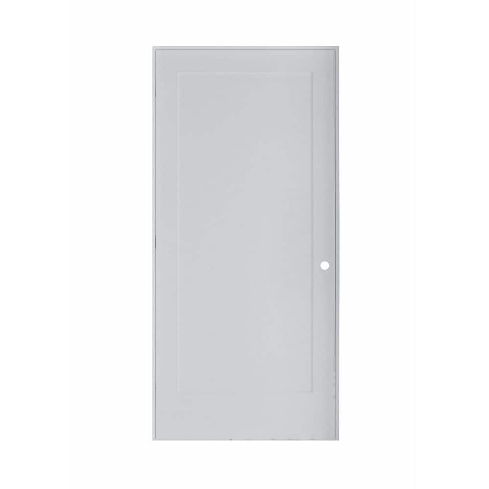 RESO 34 in. x 80 in.Left-Handed Solid Core Primed White Composite ...