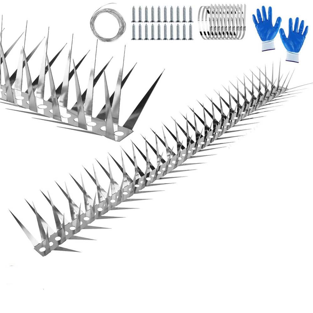 .N/A 158 in. ft. 3.9 in. Stainless Steel Bird and Animal Deterrent ...