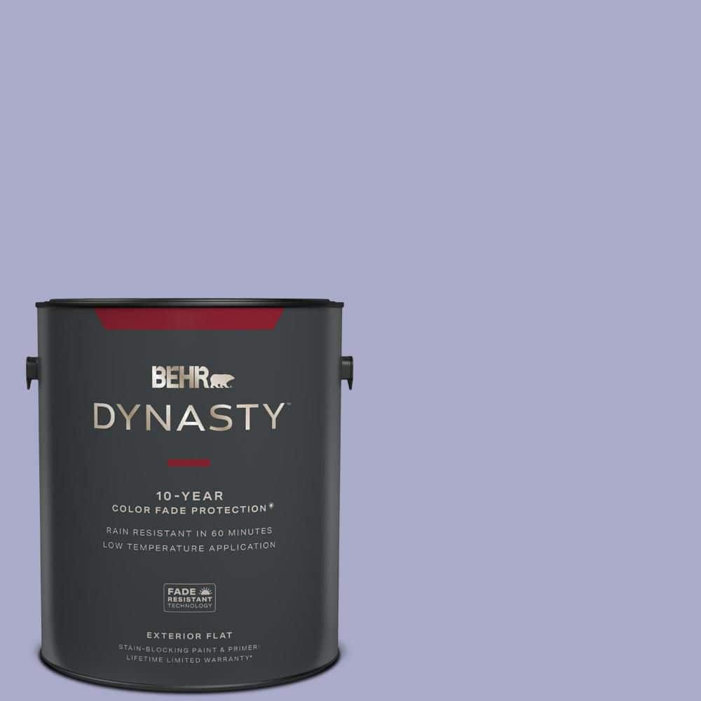 BEHR DYNASTY 1 gal. #M550-4 Wisteria Blue Flat Exterior Stain-Blocking ...