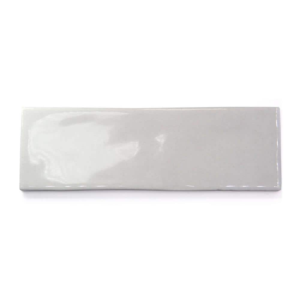 EMSER TILE Passion Blanco 3 in. x 8 in. Glossy Porcelain Wall Tile (3. ...