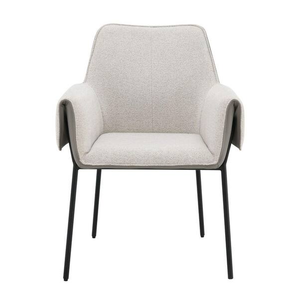 HOME IMPORTS EMPORIUM 34 in. H Beige Fabric Arm Chair Set of 2 with arm ...