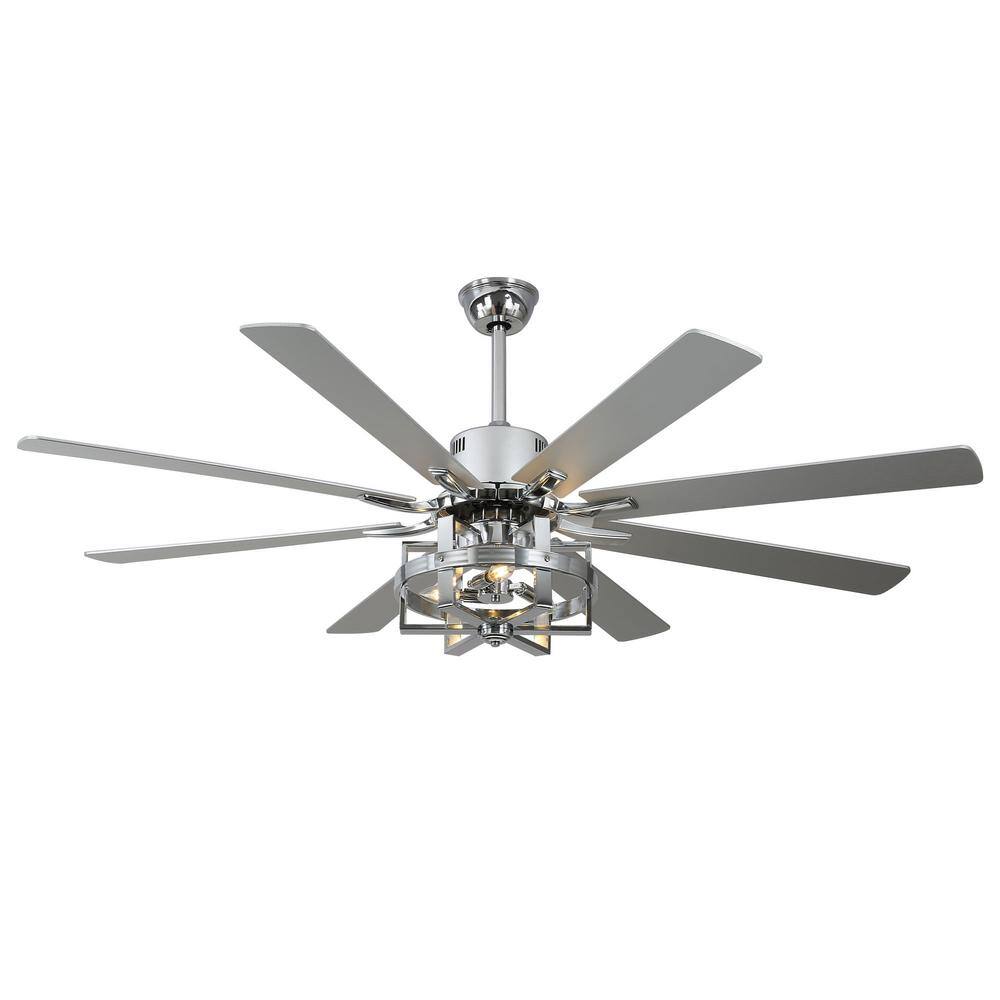 Have a question about Bella Depot Vintlume 65 in. Indoor Chrome Metal Caged Ceiling Fan with ...