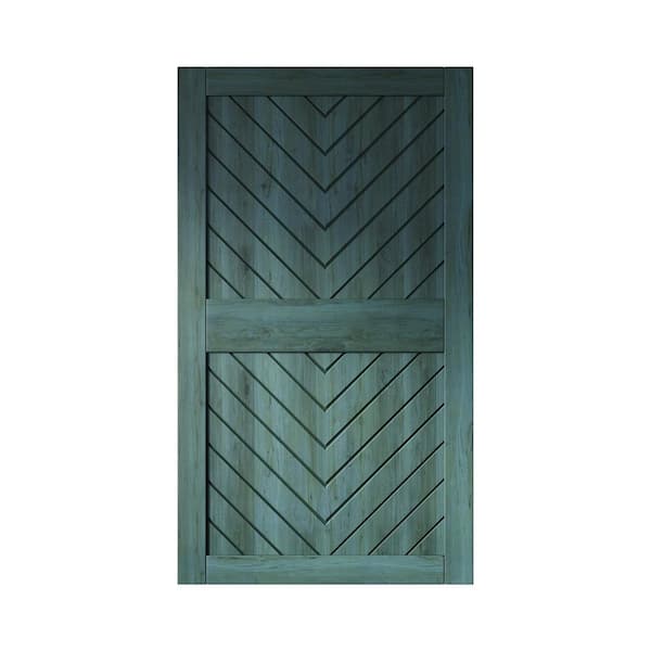 HOMACER JT3 50 in. x 84 in. C-Panel Solid Core Royal Pine Fishbone ...