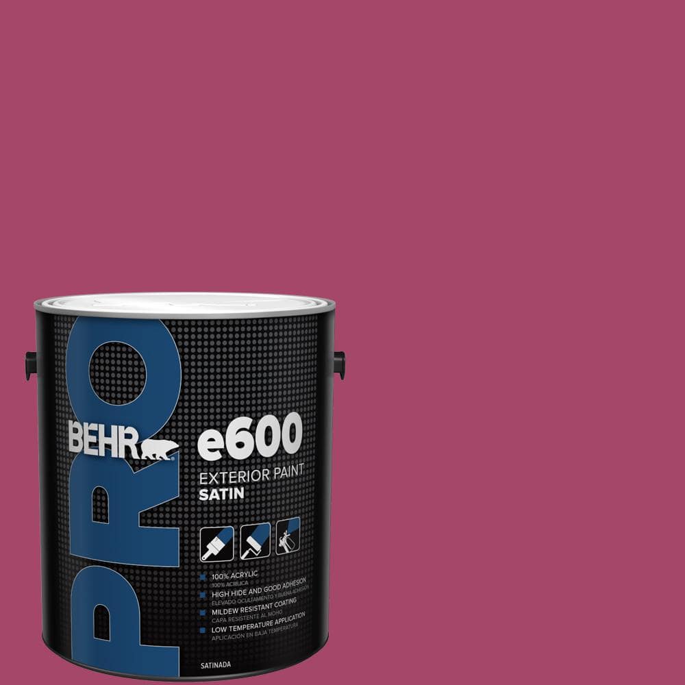 BEHR PRO 1 gal. #HDC-SM14-1 Fuschia Flair Satin Exterior Paint PR64301 ...