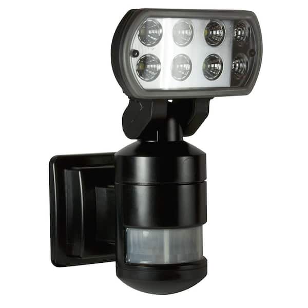 NightWatcher Security 220-Degree Outdoor Black Motorized Motion ...