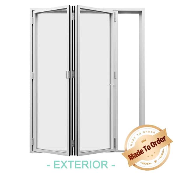 ARK DESIGN 72 in. x 96 in. Left Swing/Outswing Double Tempered Glass ...