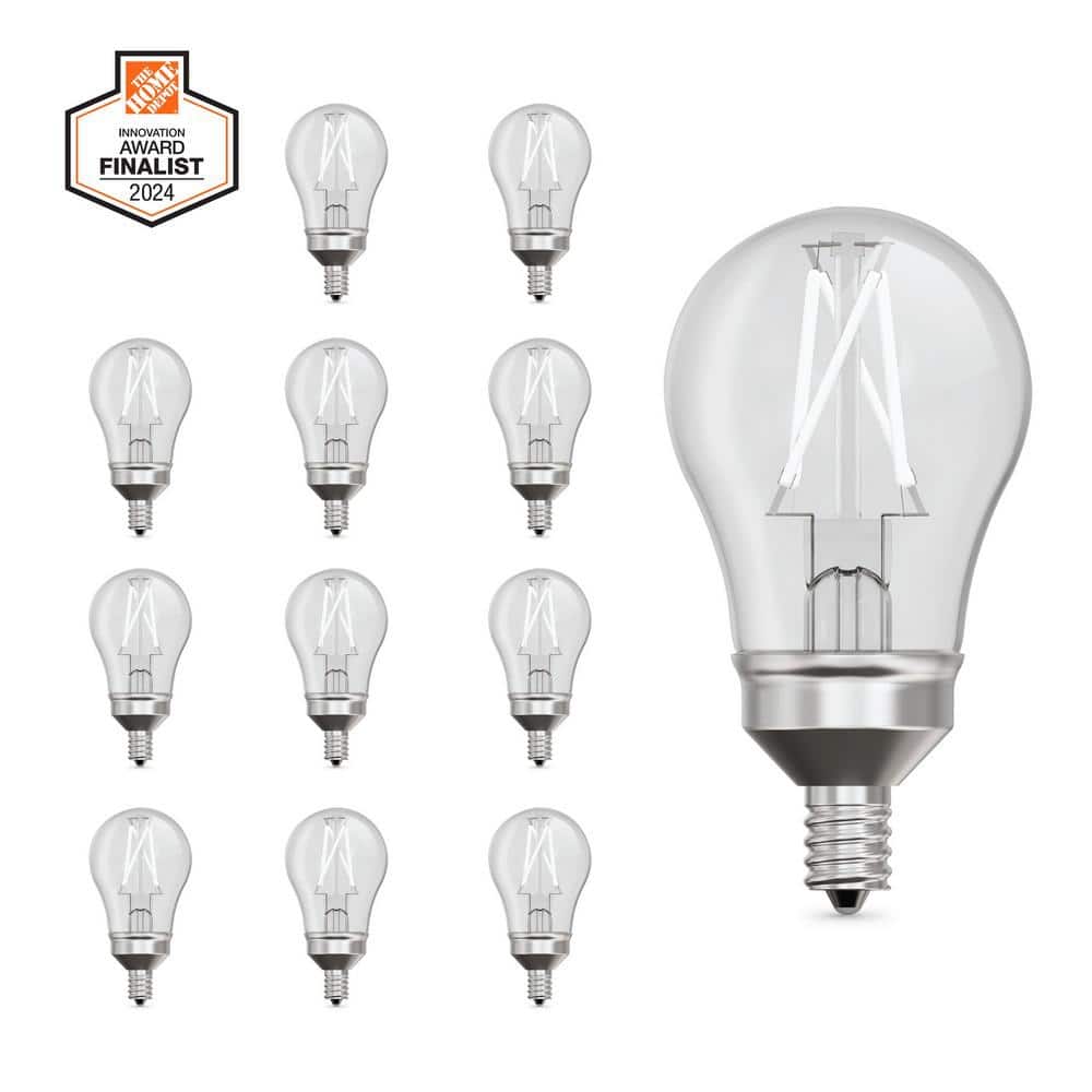 Feit Electric 60-Watt Equivalent A15 Dim White Filament CEC Clear E12 ...