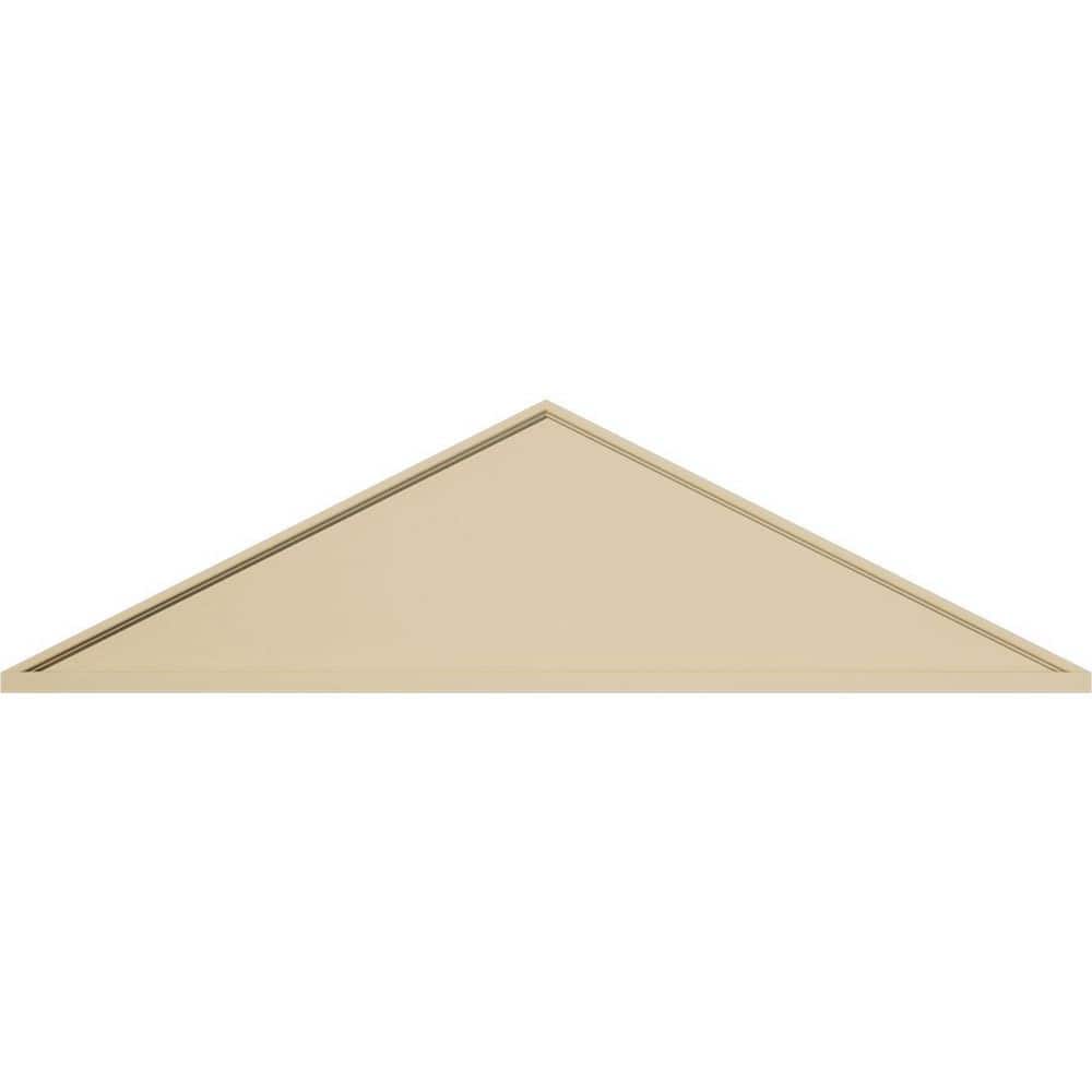 Ekena Millwork 54 in. W x 14-1/2 in. H x 2 in. P (Pitch 6/12) Peaked ...