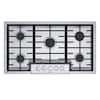 Bosch 800 Series 36 in. Gas Cooktop in Stainless Steel with 5 Burners ...