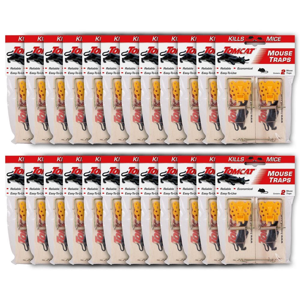 TOMCAT Mouse Traps (Wooden), Easy to Use, Effective Way to Catch Mice ...