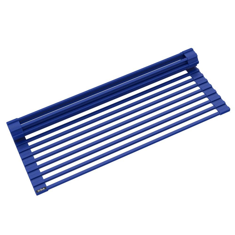 KRAUS Kore Workstation 16.9 in. Multipurpose Dark Blue Over Sink Roll ...