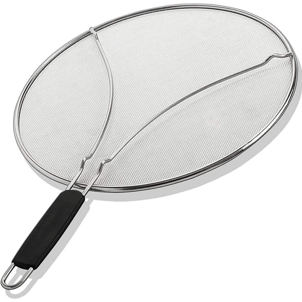 Esepony 15 in. Stainless Steel Splatter Screen with Grease Splatter ...
