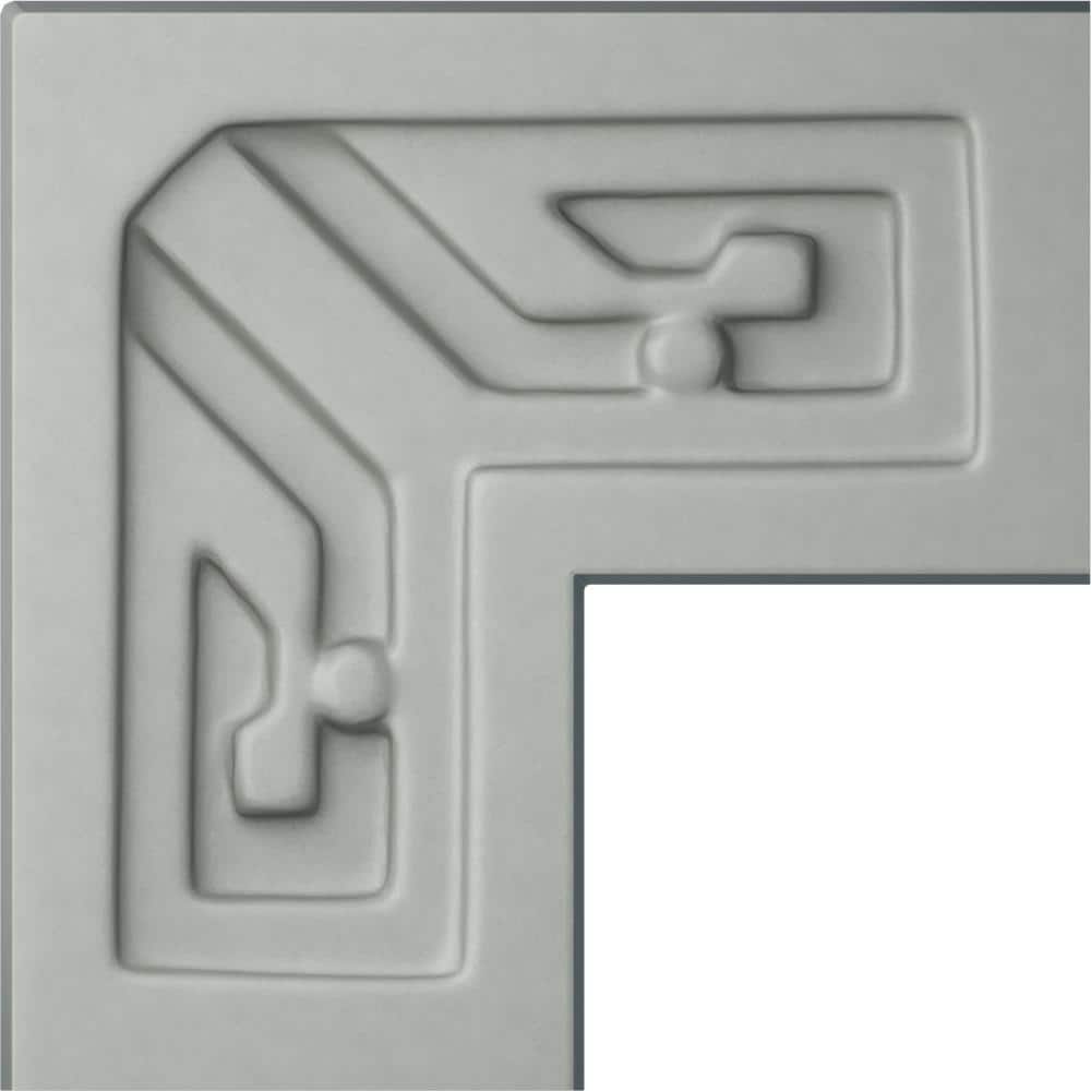 Ekena Millwork 3-3/8 in. x 3-3/8 in. x 3-3/8 in. Urethane Eris Key ...
