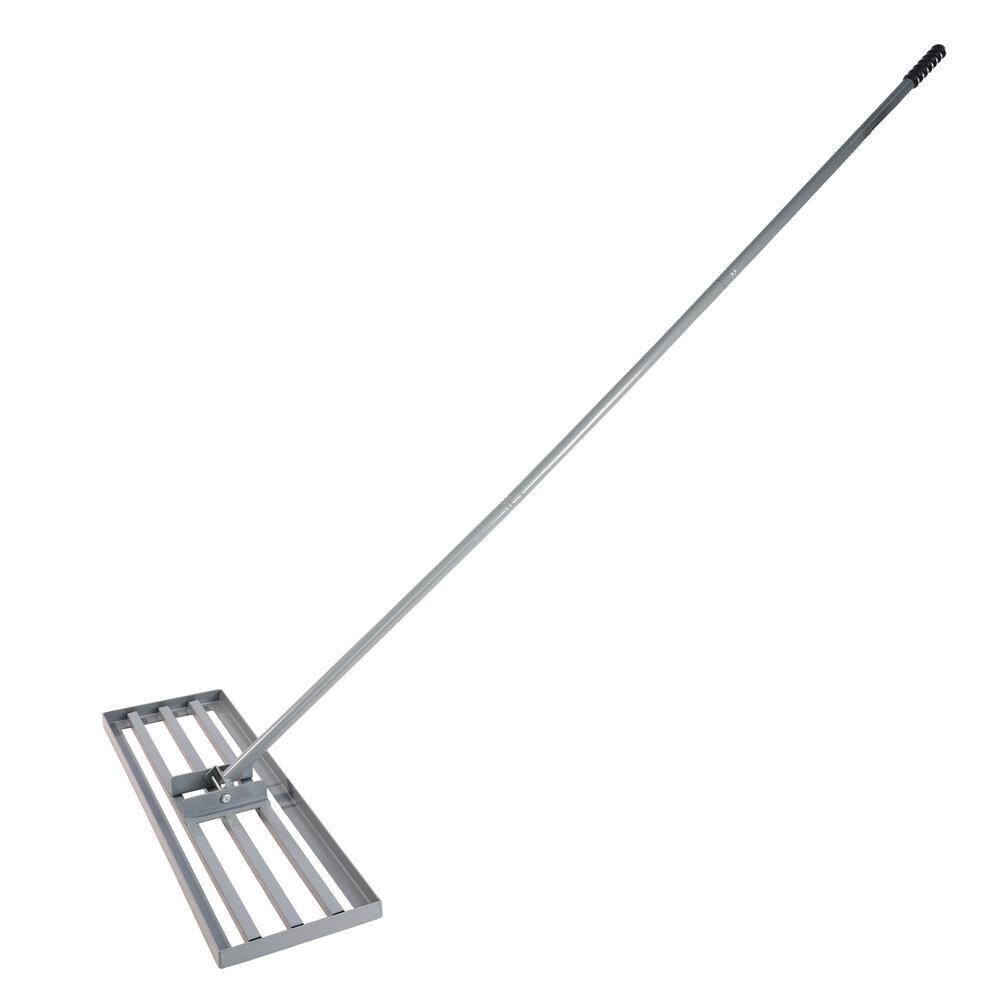 COOLSHARK 80 in. Steel Handle Lawn Leveling Rake for Backyard, Farmland ...