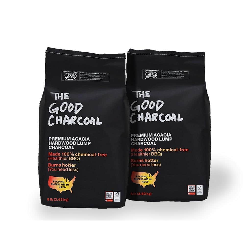 The Good Charcoal Company 8 lbs. Natural Hardwood Lump Charcoal - The ...