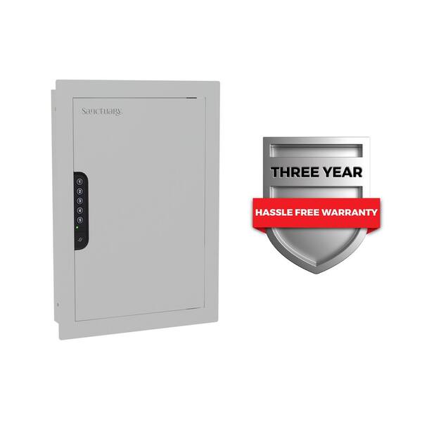 SANCTUARY In-Wall Vault with Electronic Lock, Matte White SA-IWV-W ...