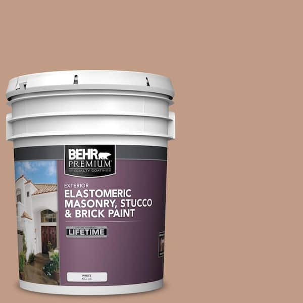 BEHR PREMIUM 5 gal. #S200-4 Chestnut Bisque Elastomeric Masonry, Stucco ...