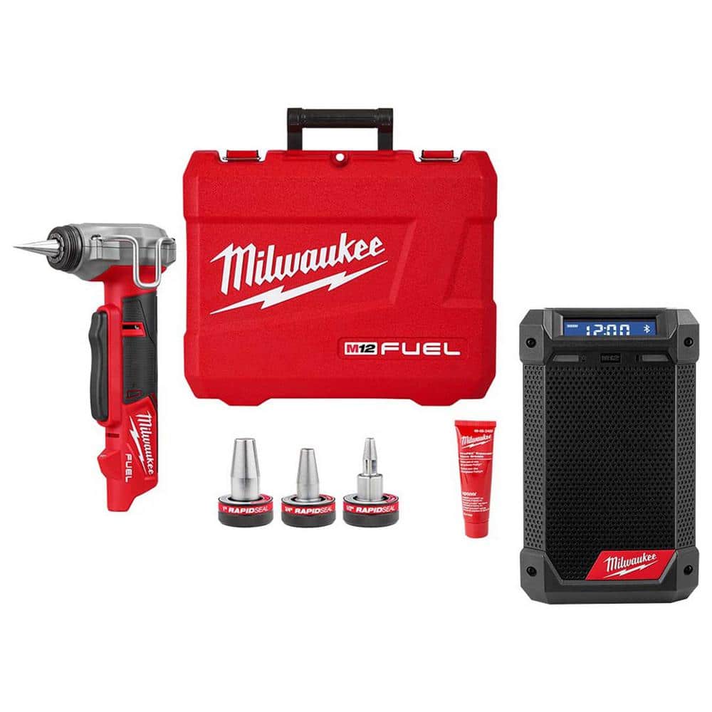 Milwaukee M12 FUEL ProPEX Expander Tool with 1/2 in.-1 in. RAPID SEAL ...