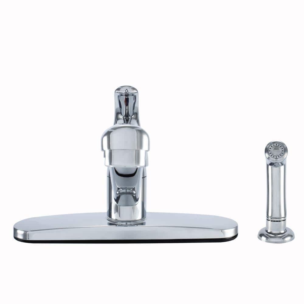 WASSERMAN FAUCETS Single Handle Traditional Spout Kitchen Faucet with ...