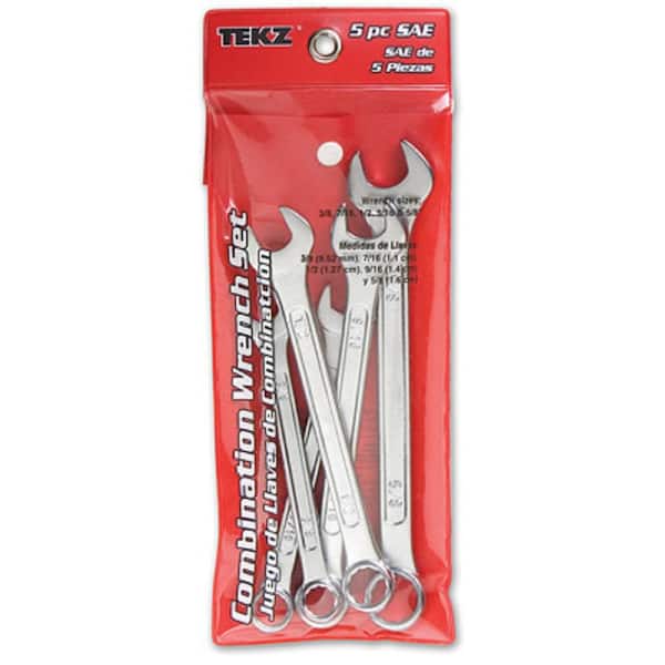 5-Piece SAE Combination Wrench Set TIT17384 - The Home Depot