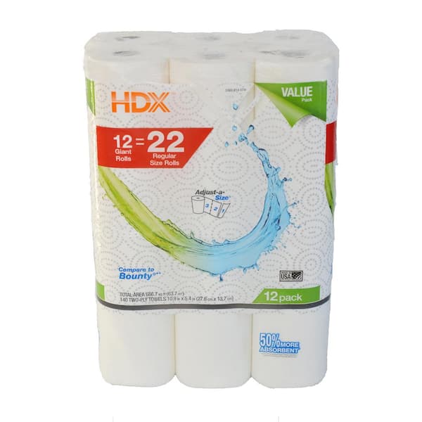 Reviews for HDX Paper Towel 2-Ply (12 Rolls) | Pg 4 - The Home Depot