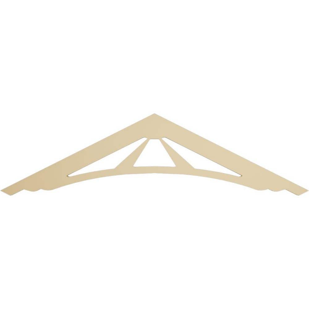 Ekena Millwork 48 in. W x 12 in. H x 1 1/2 in. P (6/12) Pitch Stanford ...