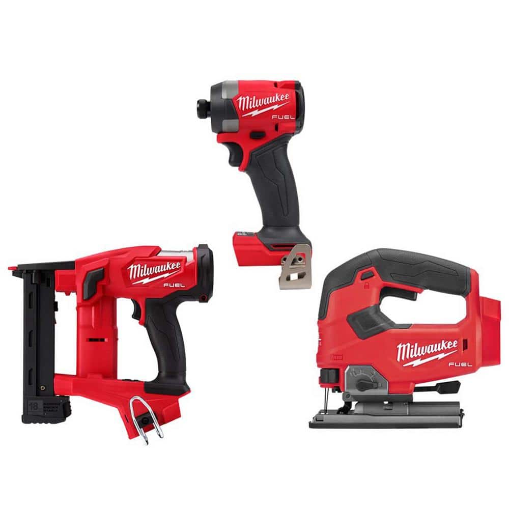 Milwaukee M18 FUEL 18V Lith-Ion Brushless Cordless 18-Gauge 1/4 in ...