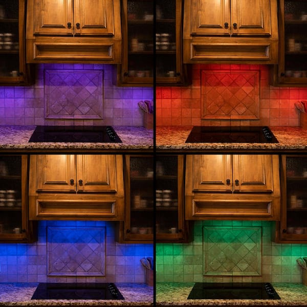 Ge Battery Operated 12 In Led Color Changing Under Cabinet Light Bar ...