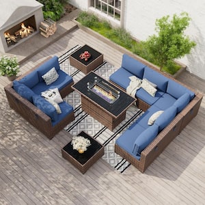 Amazing Patio Sectional With Fire Pit Photos