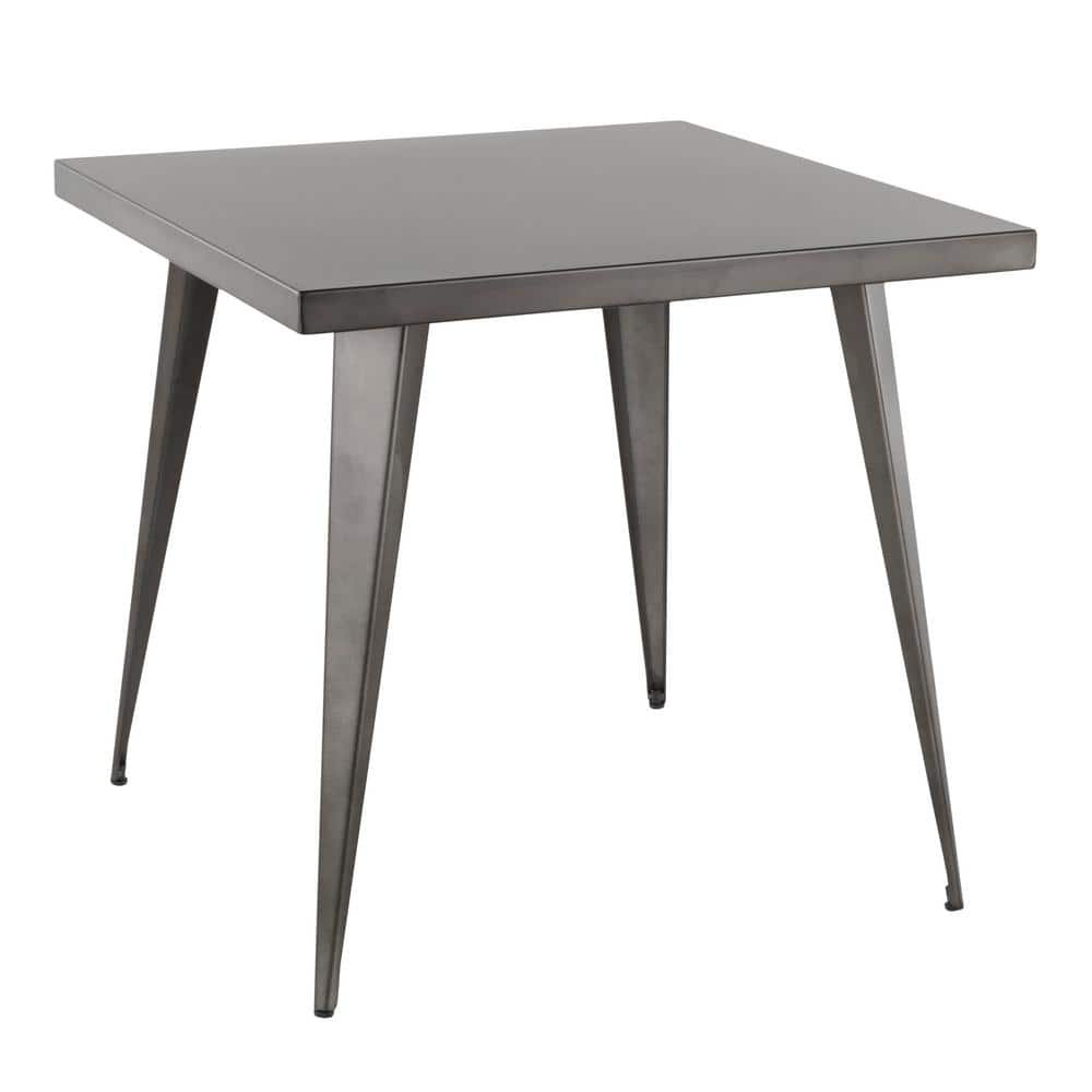 Lumisource Austin 32 in. Matte Grey Dining Table DT-TW-AU3232 GY - The ...