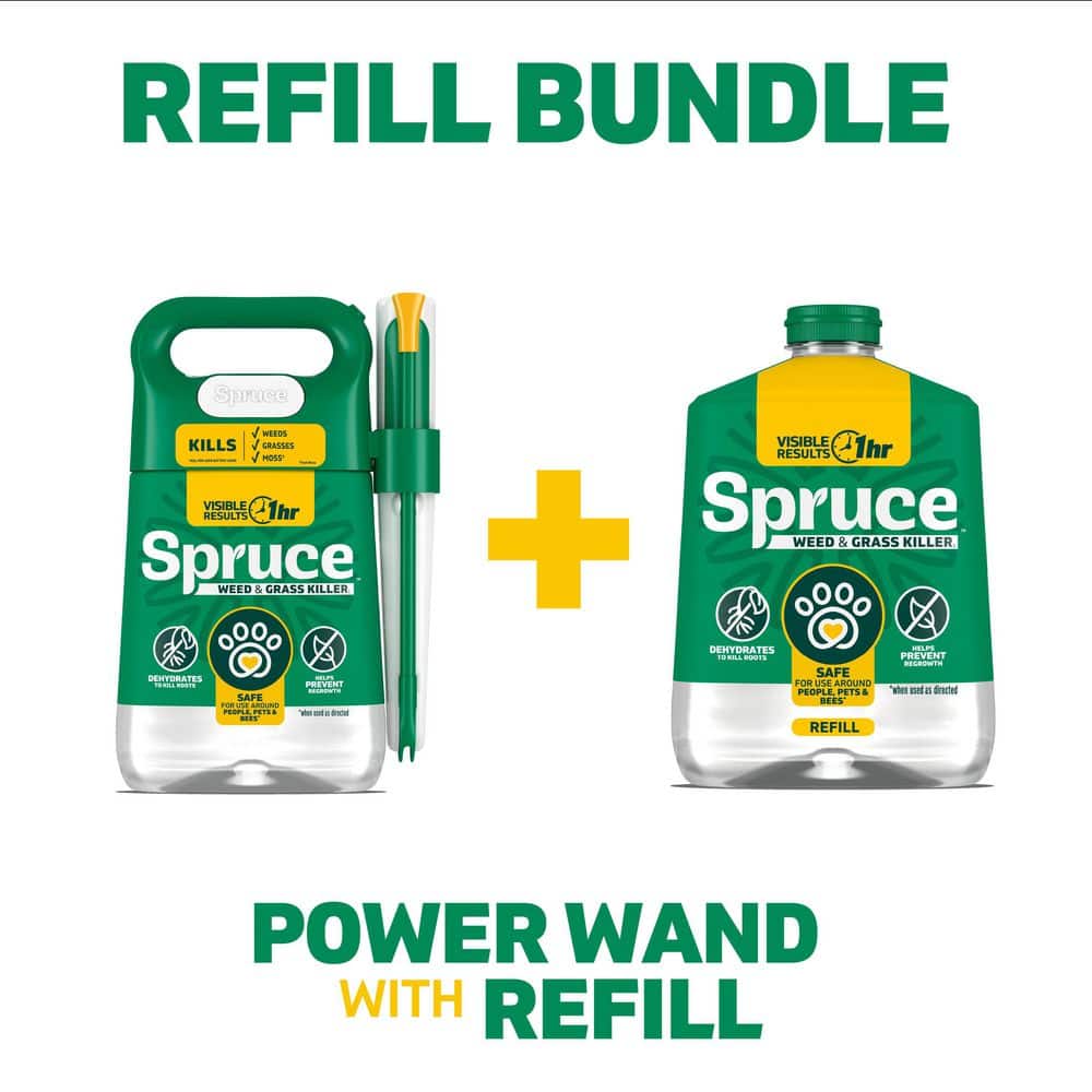 Spruce 64 oz. Snap and Spray Weed and Grass Killer Starter Kit and 64 ...