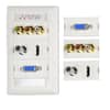 NTW White 1-Gang Audio/Video Wall Plate (1-Pack) NUNC-V35HKR3 - The ...