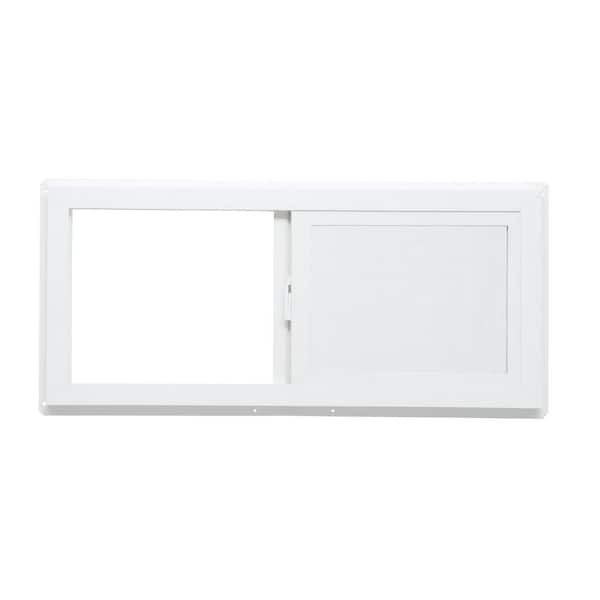 TAFCO WINDOWS 32.25 in. x 14.25 in. White Left-Hand Double-Pane ...