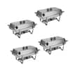 Silver Buffet Catering Dish (Set of 4) BFFCabinet4 - The Home Depot