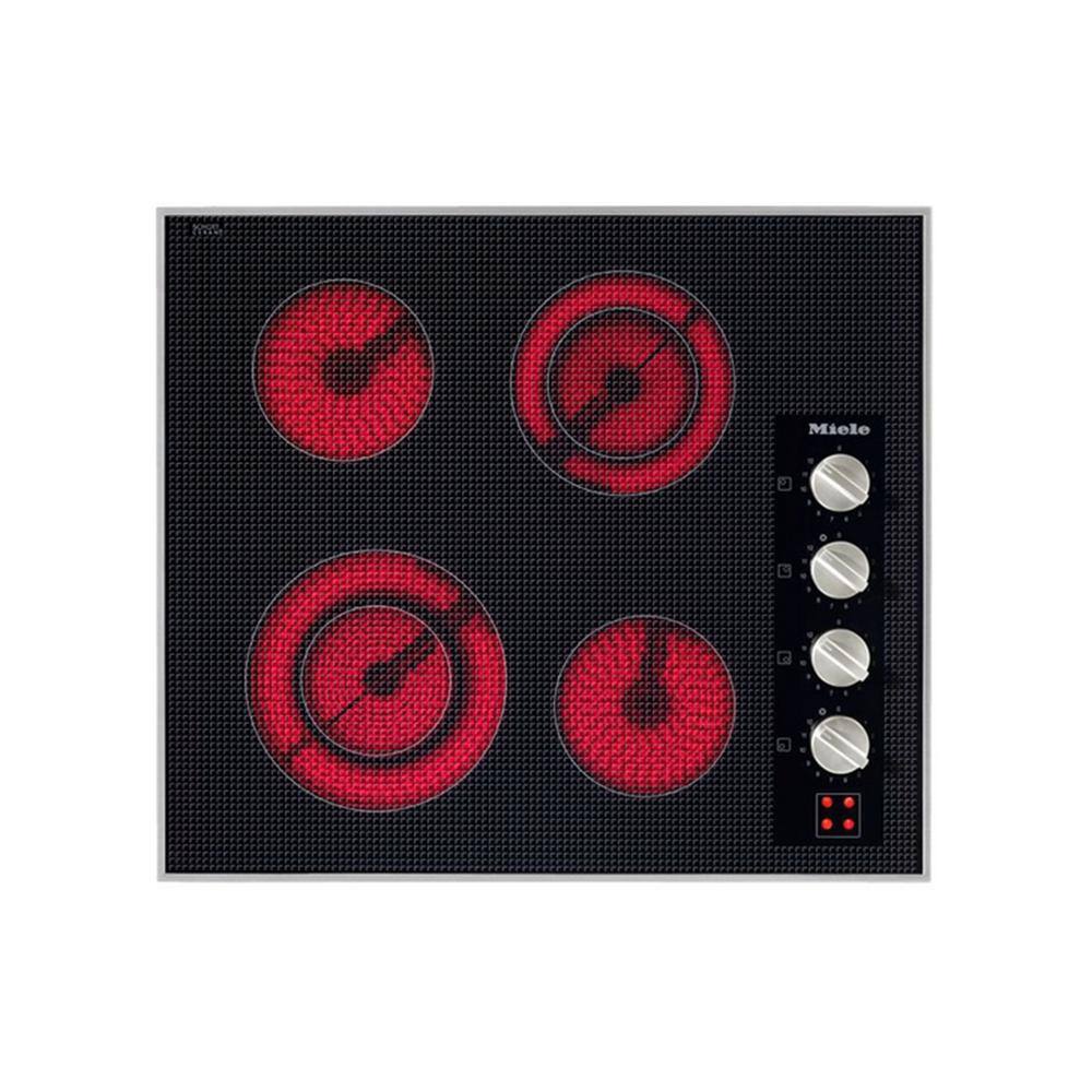 Miele 24 in. Electric Cooktop (208v) in Stainless Steel with 4 Cooking ...