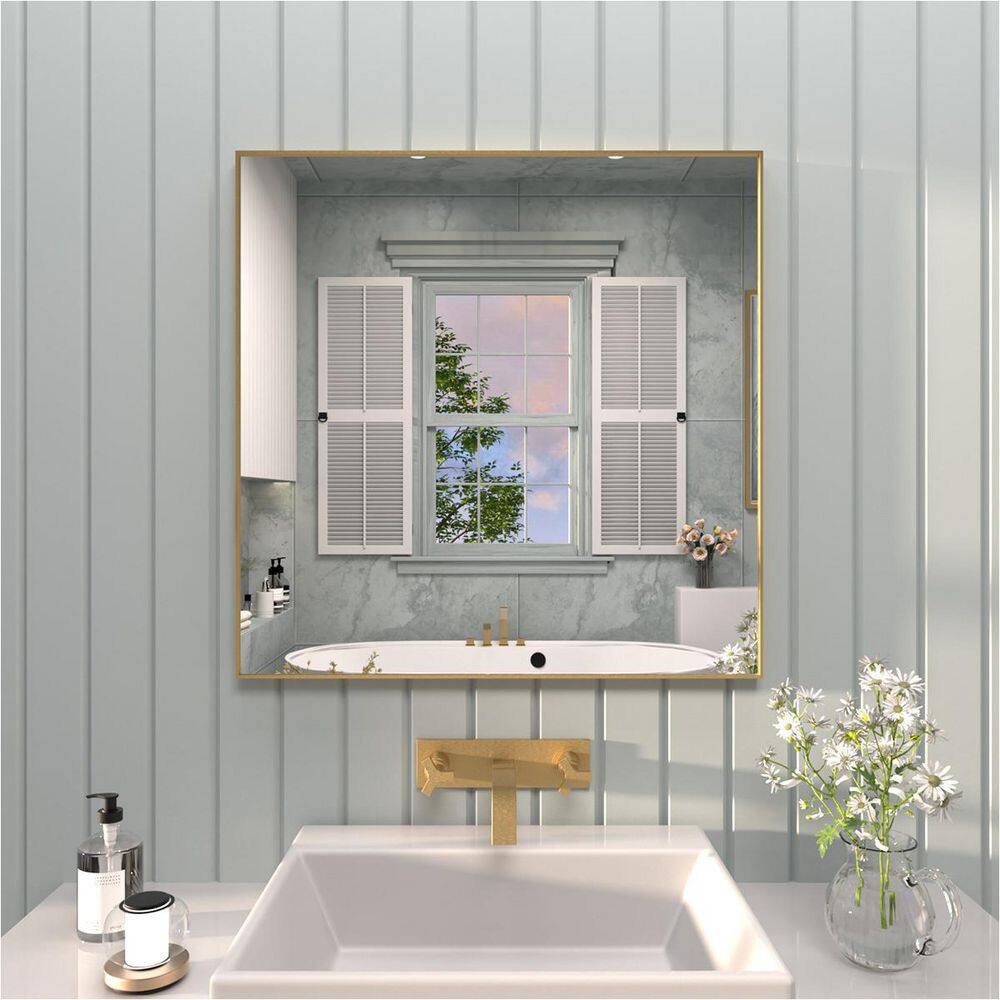 tydex Vibe 30 in. W x 30 in. H Rectangular Framed Wall Bathroom Vanity ...