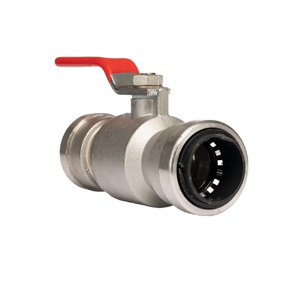 QUICKFITTING 3/4 in. Stainless Steel Push-to-Connect Full Port Ball ...