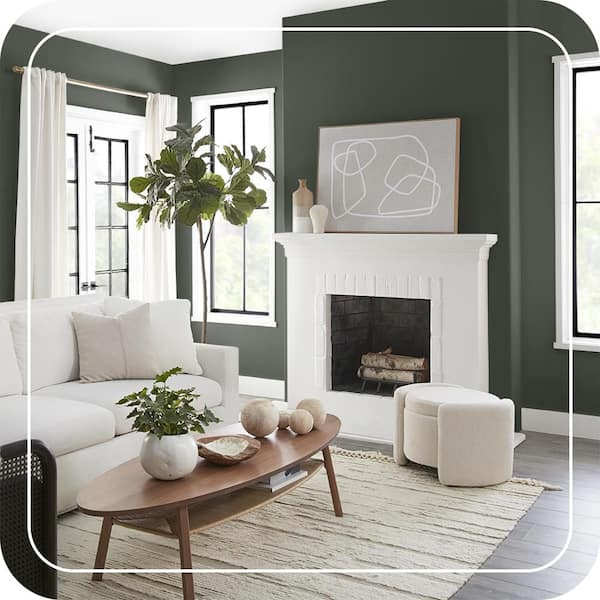 BEHR MARQUEE 1 qt. #BXC-12 Deep Forest Matte Interior Paint & Primer ...