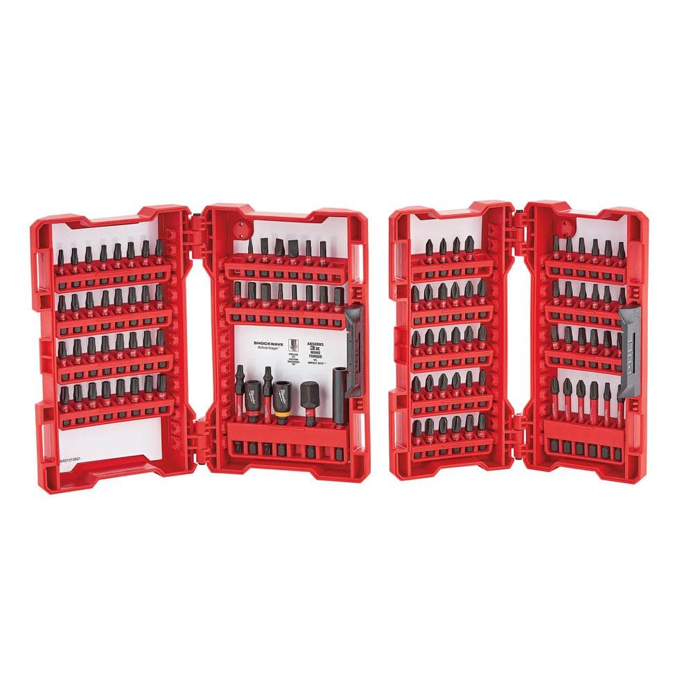 Milwaukee SHOCKWAVE Impact Duty Alloy Steel Screw Driver Bit Set (104 ...